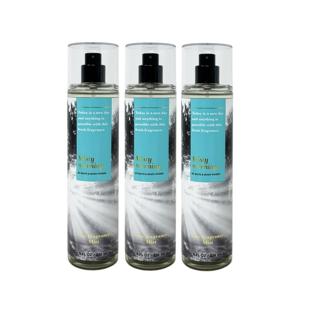 Bath and Body Works Misty Morning Fine Fragrance Mist Trio Gift Set ...