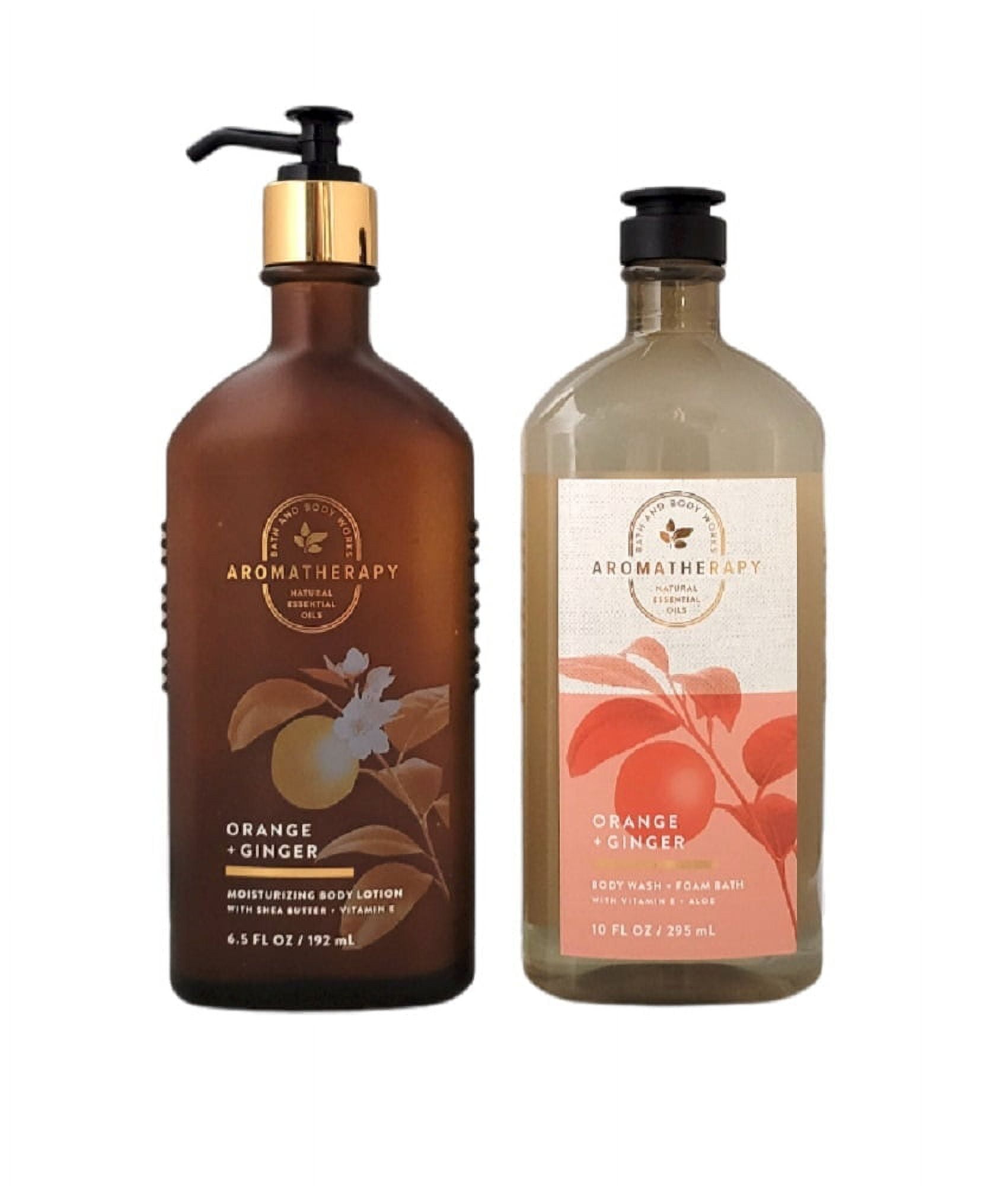Bath And Body Works Orange Ginger Aromatherapy Set Body Lotion And Body
