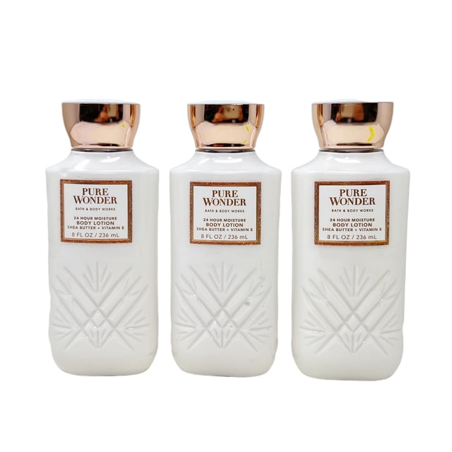 Bath and Body Works PURE WONDER 24 HR Moisture Body Lotion Lot of 3 ...