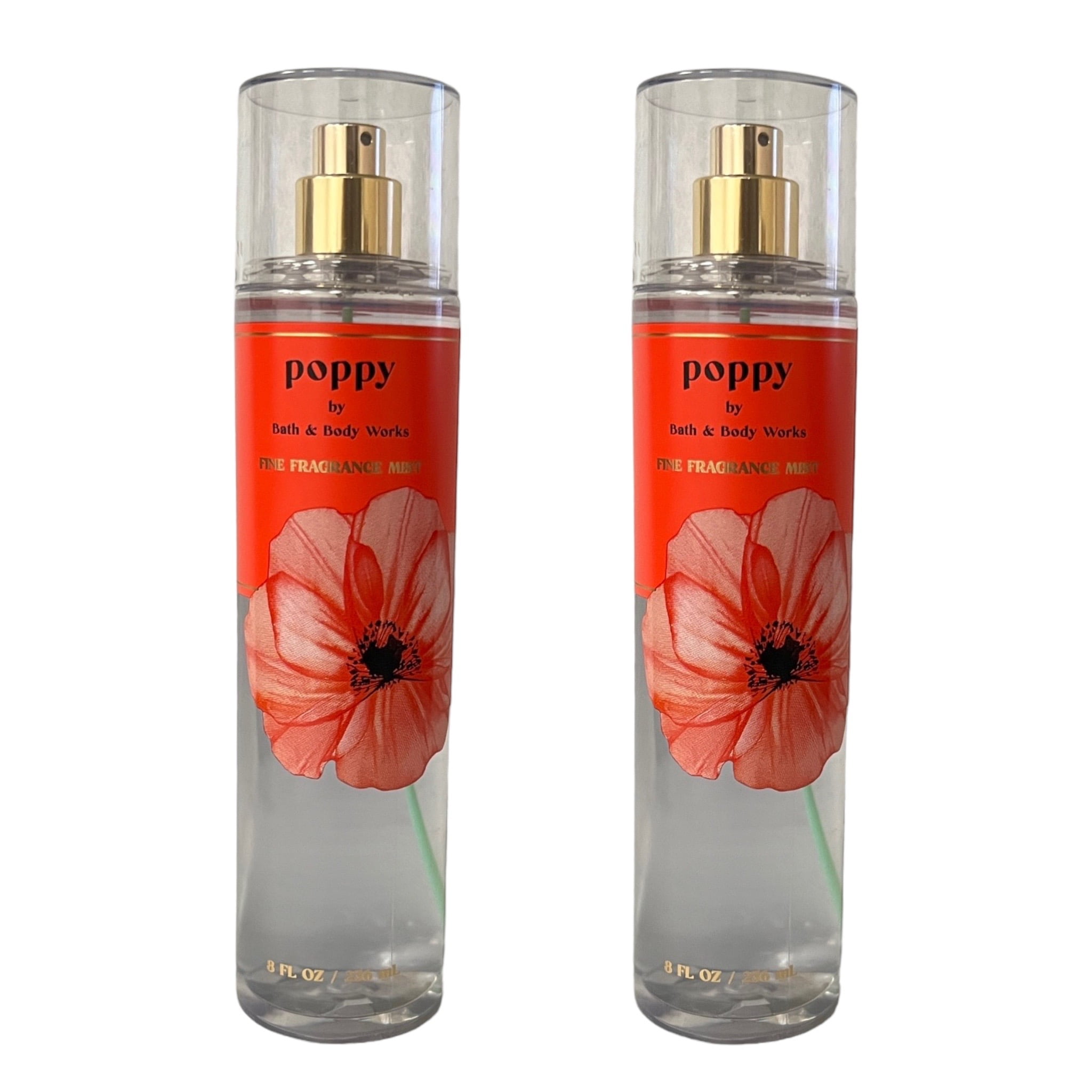 Bath and Body Works Bright Poppy Fine Fragrance Mist Spray - Value Pack ...
