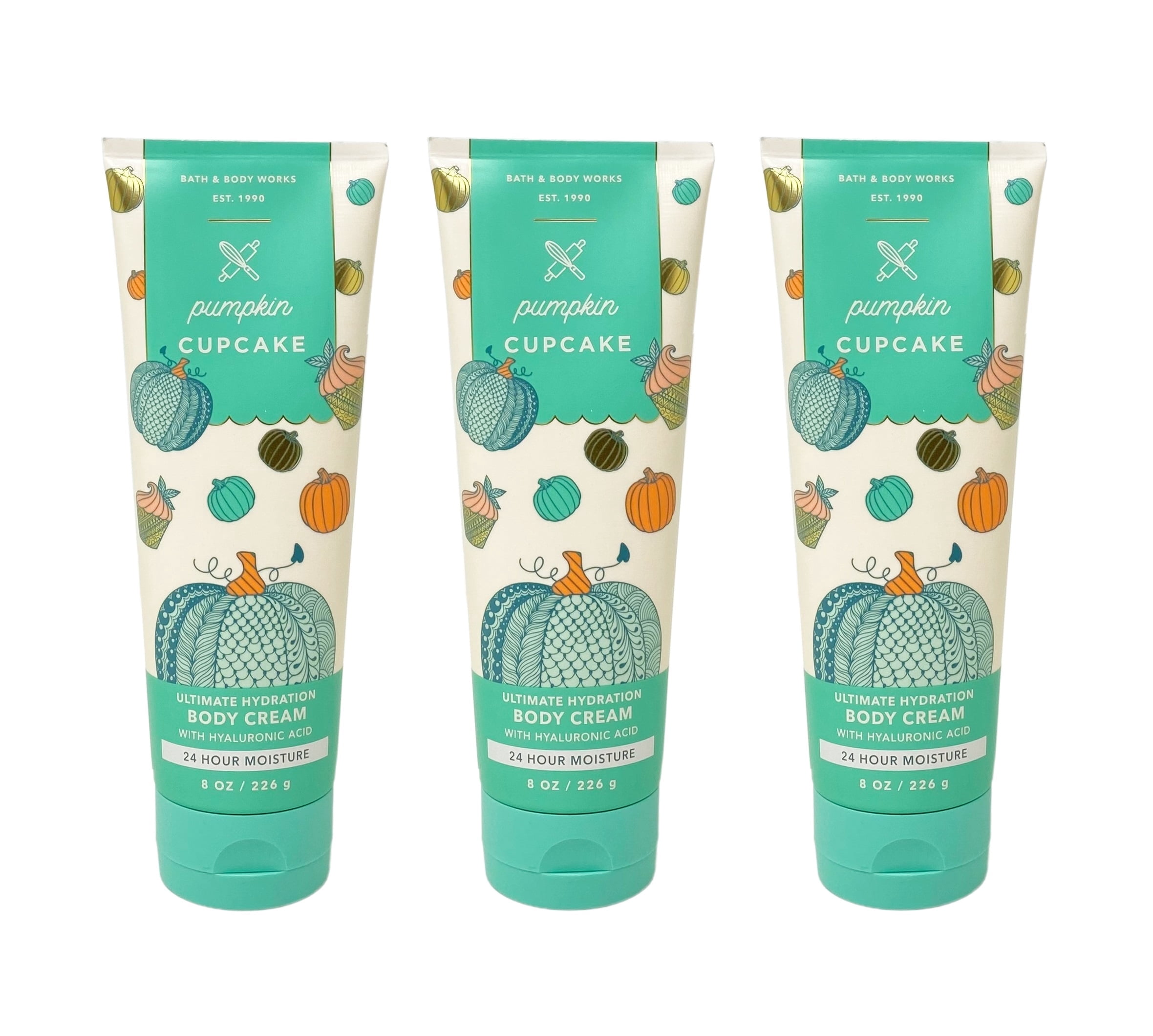 Bath and Body Works Pumpkin Cupcake Ultimate Hydration Body Cream Pack ...