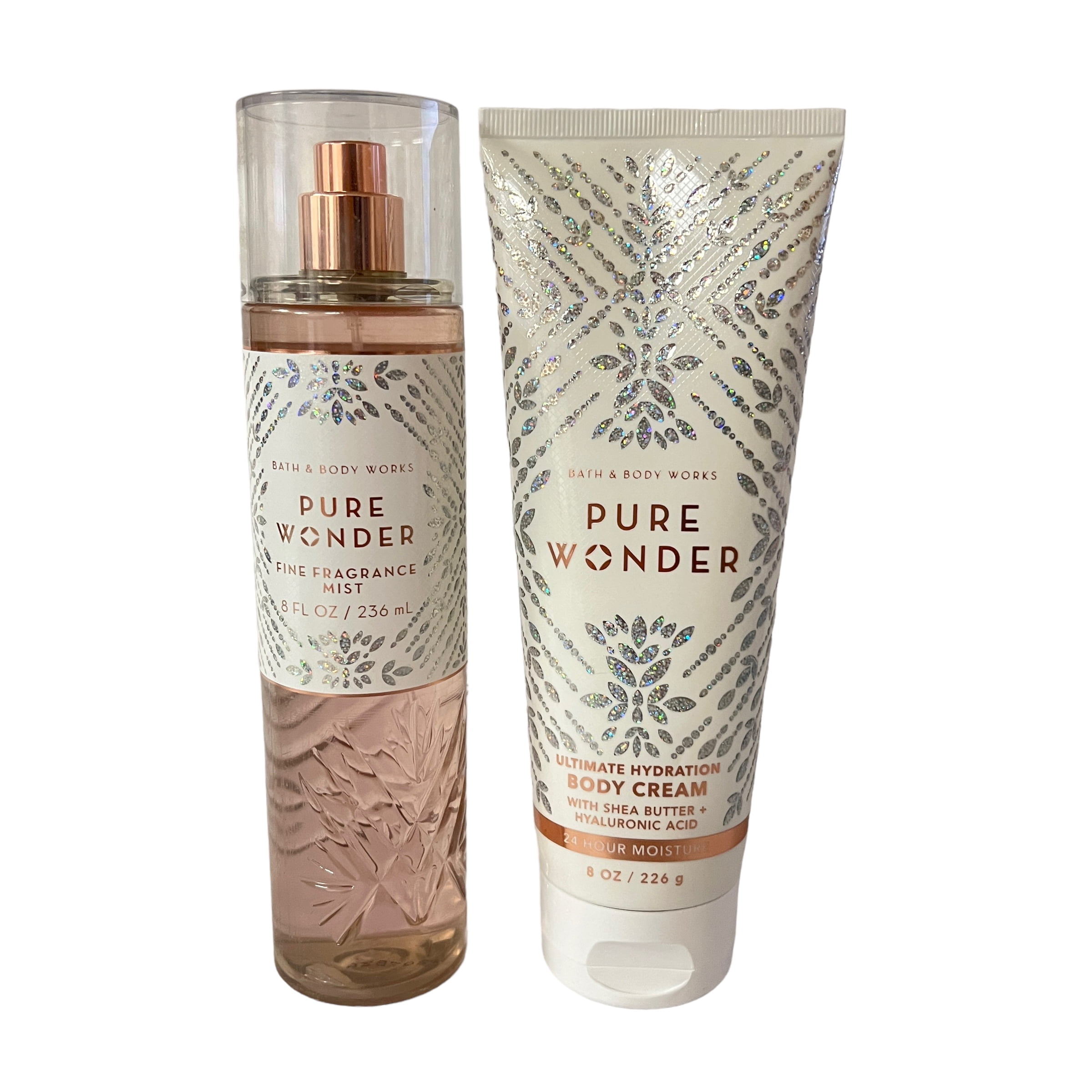 Bath and Body Works Pure Wonder Fine Fragrance Mist and Body Cream Set ...