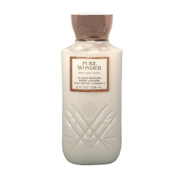 Bath & Body Works Pure Wonder Moisturizer, 24 Hour Body Lotion, 8 Ounce ...