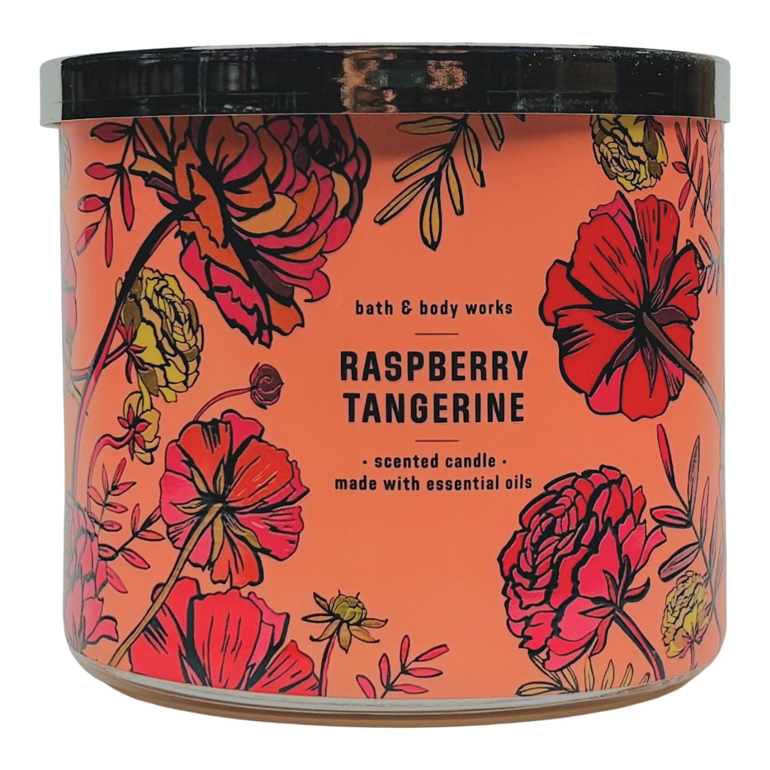 Bath and Body Works Raspberry Tangerine 3-Wick Scented Candle (14.5 OZ ...