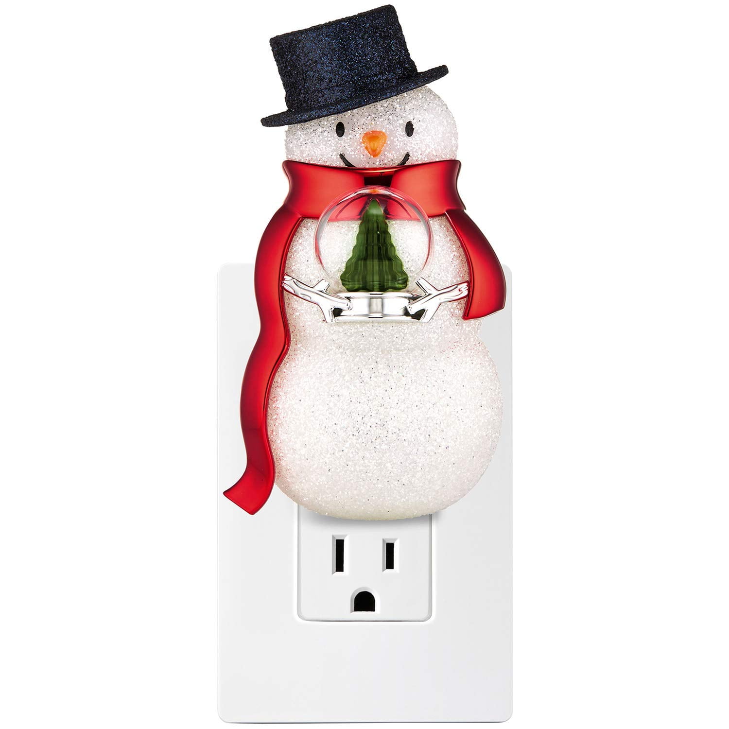 Bath and Body Works SNOWMAN WITH SNOW GLOBE NIGHTLIGHT Wallflowers ...