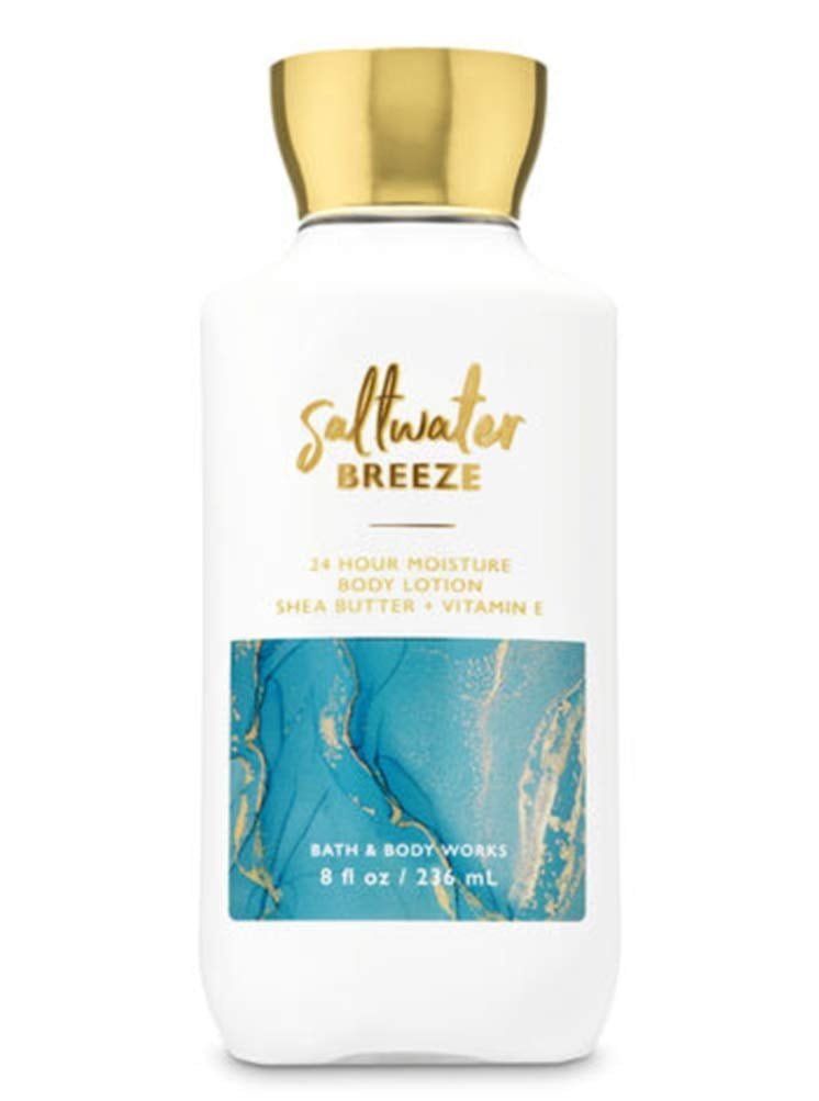 Bath & Body Works 24hr Moisture Saltwater Breeze Body Lotion, 8 fl oz ...