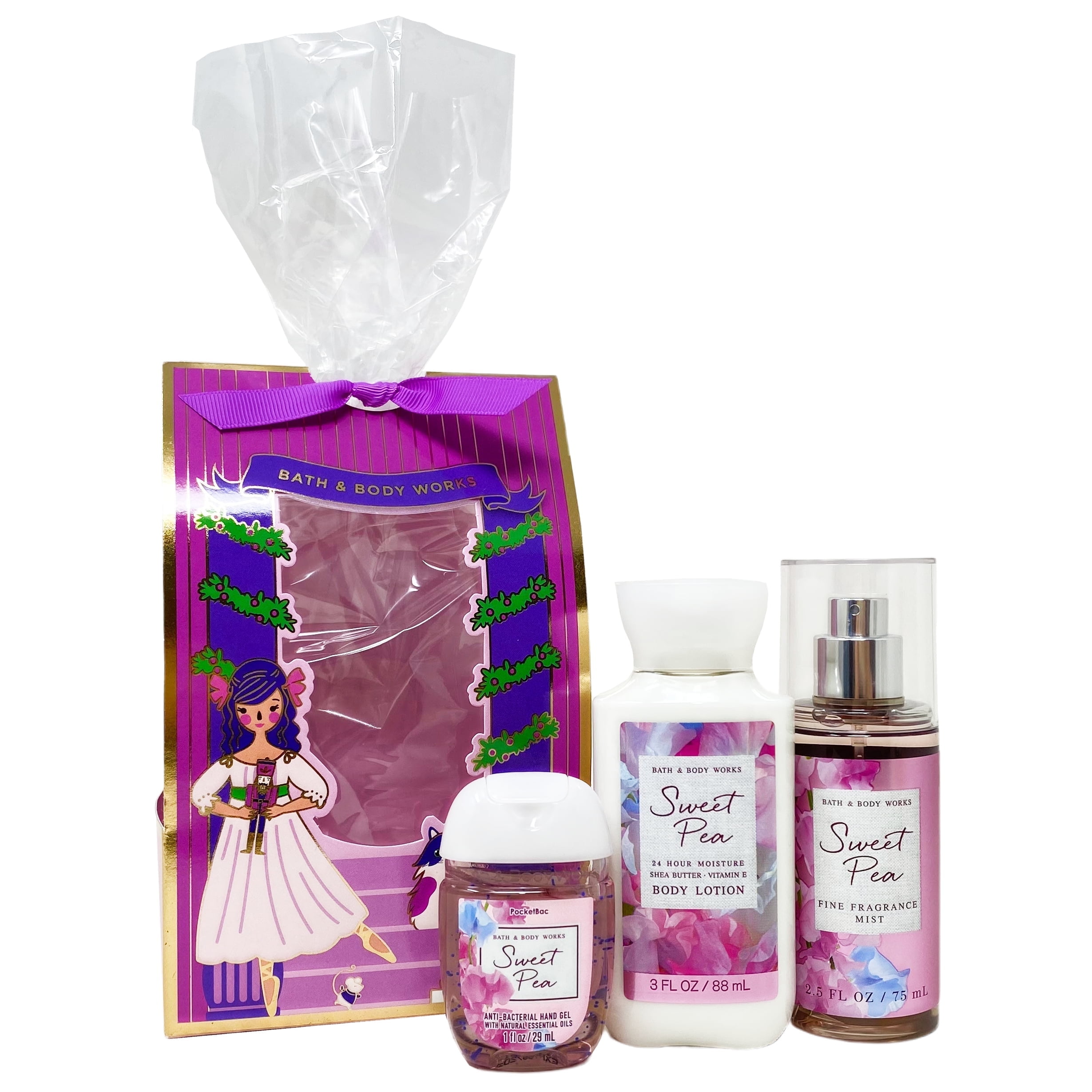 Bath and Body Works Sweet Pea A Sweet Treat Mini Gift Set - Walmart.com