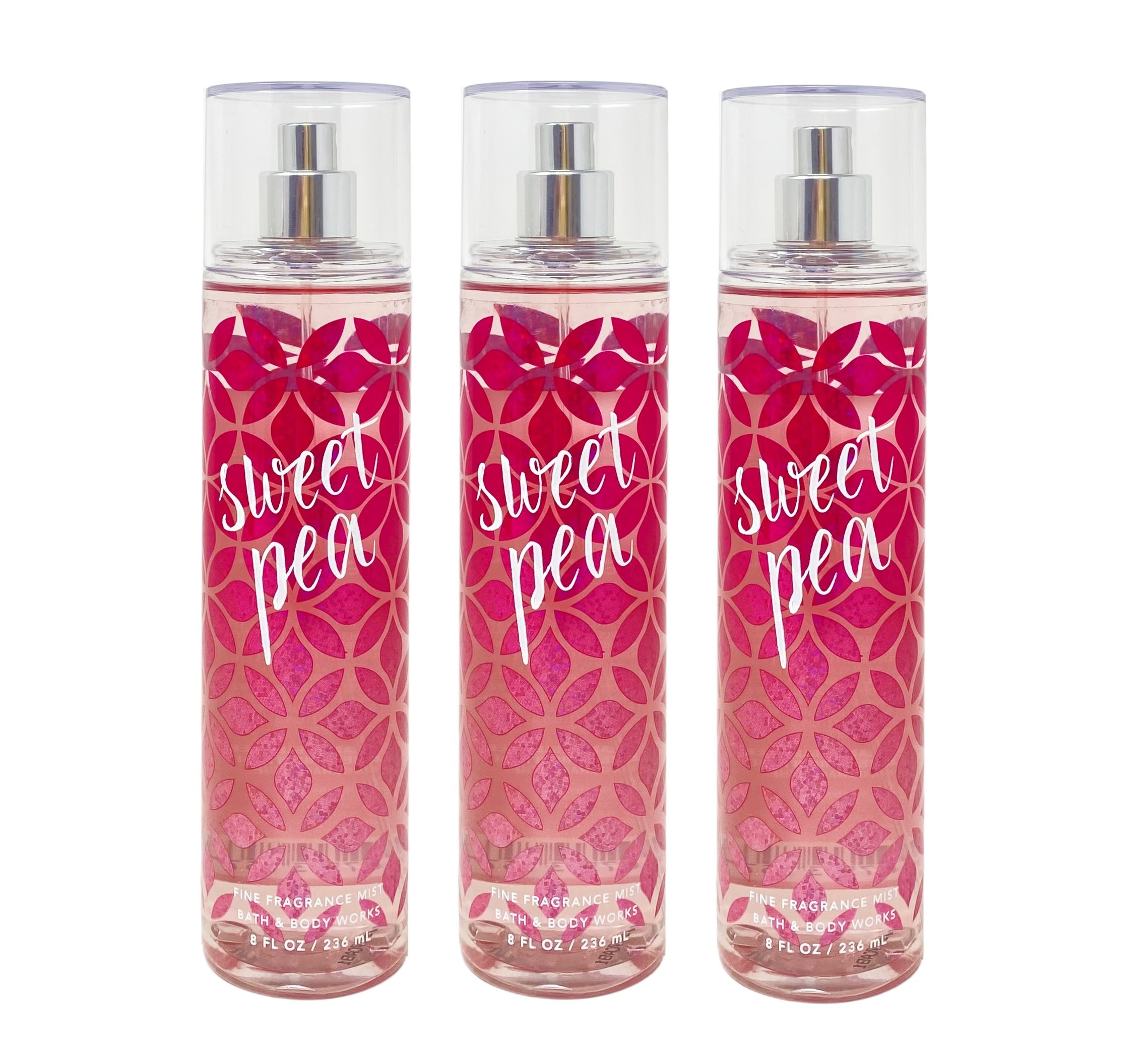 Bath and Body Works Sweet Pea Fine Fragrance Mist Gift Set - Pack of 3 ...