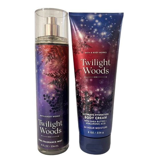 Bath and Body Works Twilight Woods Fragrance Mist & Body Cream Set ...