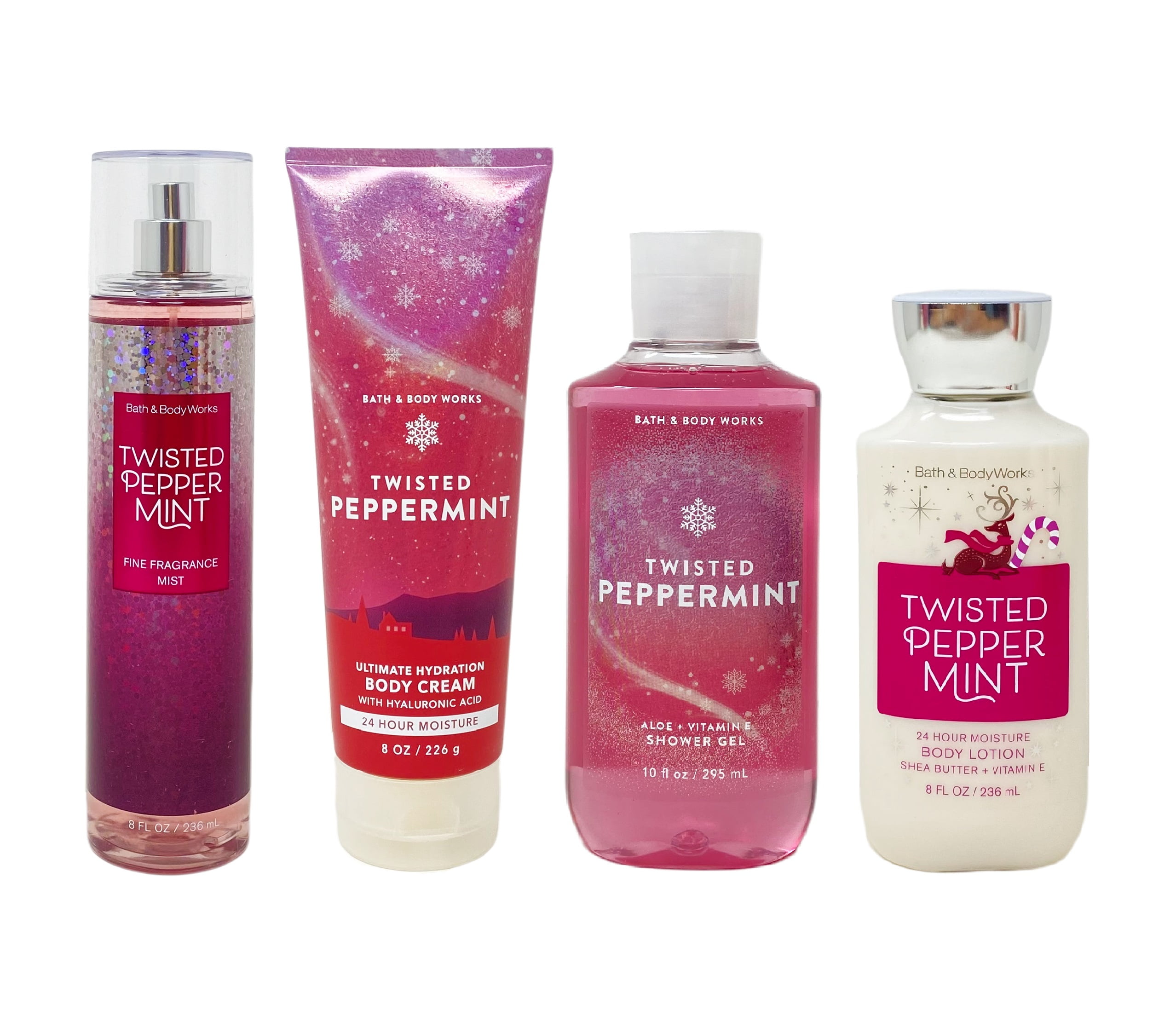 Bath and Body Works Twisted Peppermint Deluxe Gift Set - Fragrance Mist ...