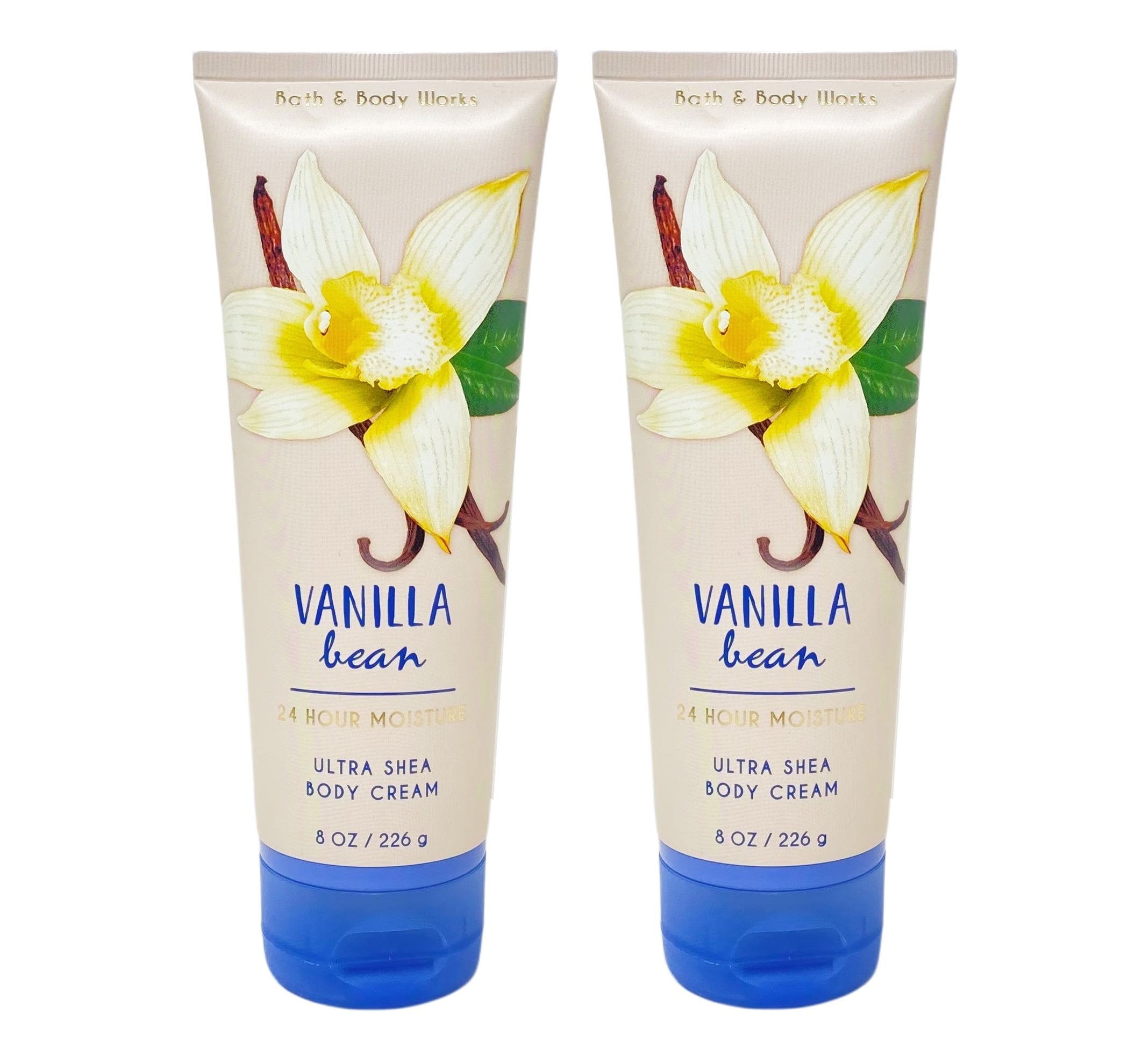 Bath and Body Works Vanilla Bean 2 Pack 24 Hour Moisture Ultra Shea ...