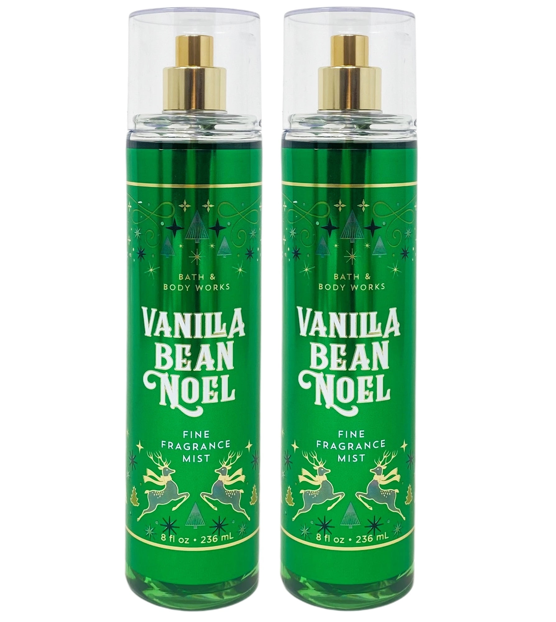 Bath and Body Works Vanilla Bean Noel Fine Fragrance Mist Duo Gift Set - Includes 2 Fine ...