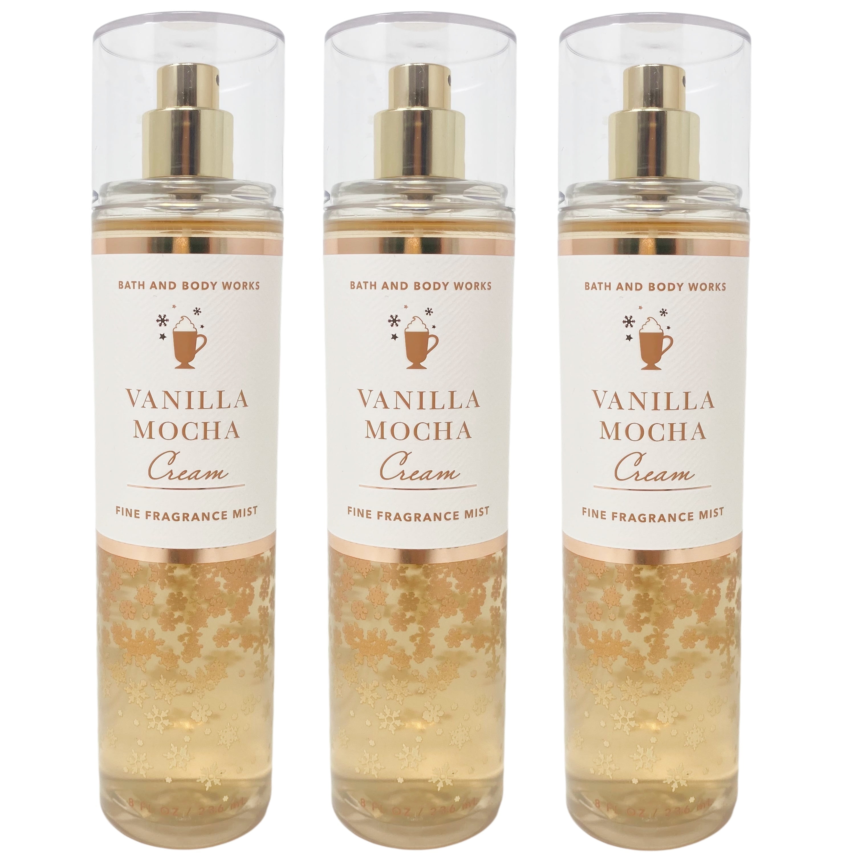 Bath and Body Works Vanilla Mocha Cream Gift Set Trio - Includes 3 Fine ...