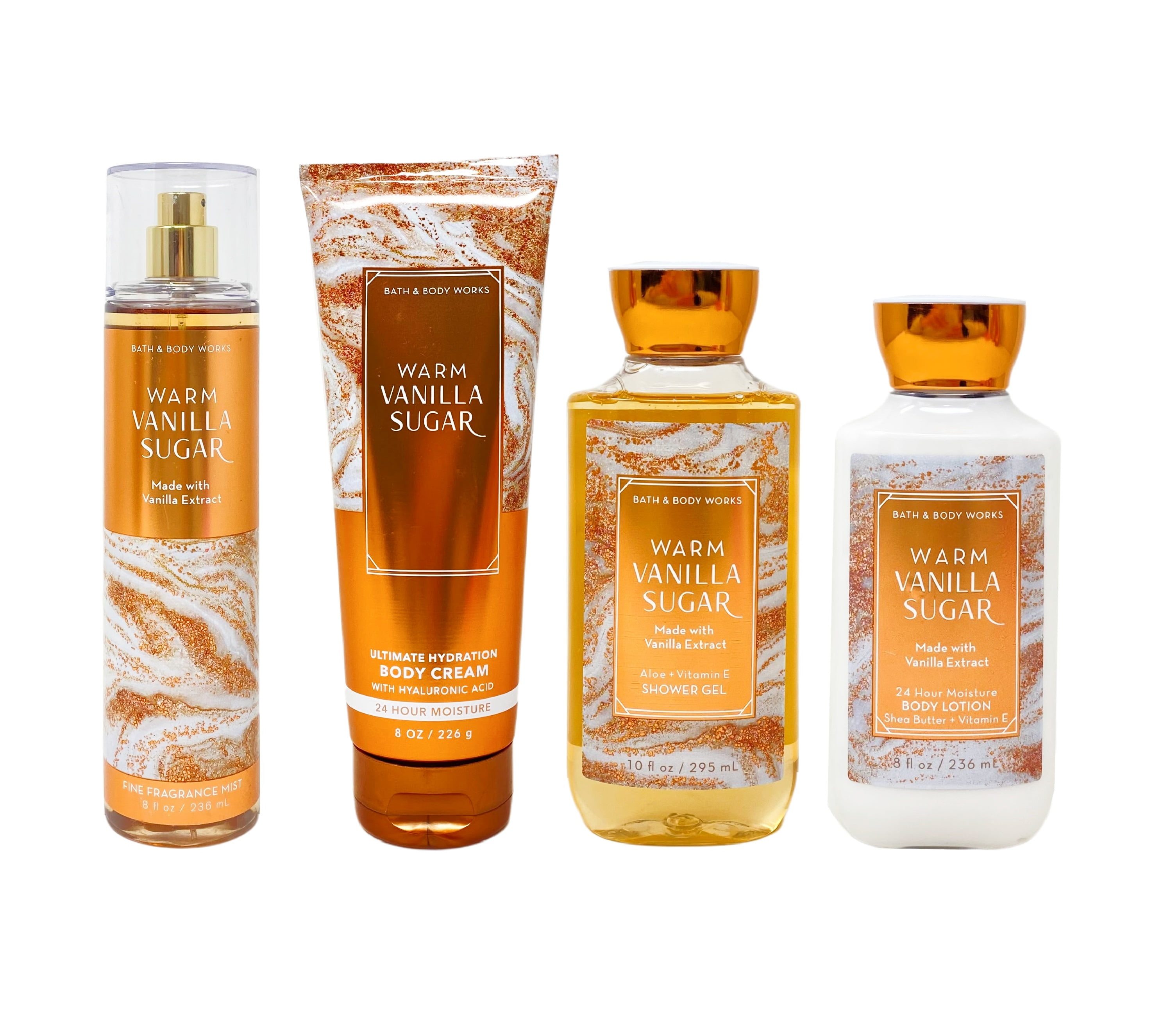 Bath and Body Works Warm Vanilla Sugar Deluxe Gift Set - Fragrance Mist ...