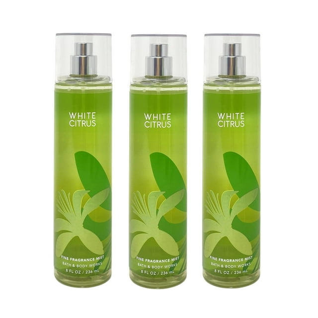 Bath & Body Works White Citrus Fine Fragrance Mist, 3 Piece Value Pack ...
