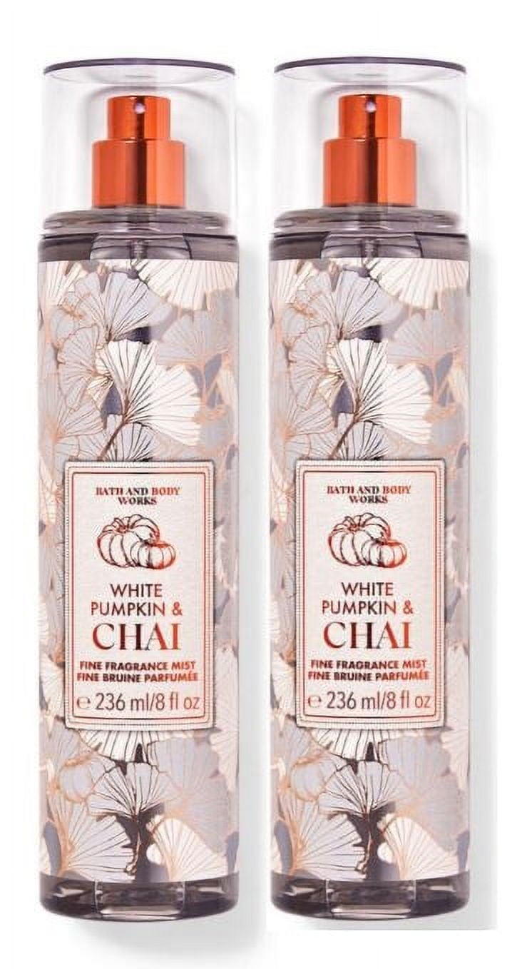 Bath and Body Works White Pumpkin & Chai - Pack of Two- Fine Fragrance ...