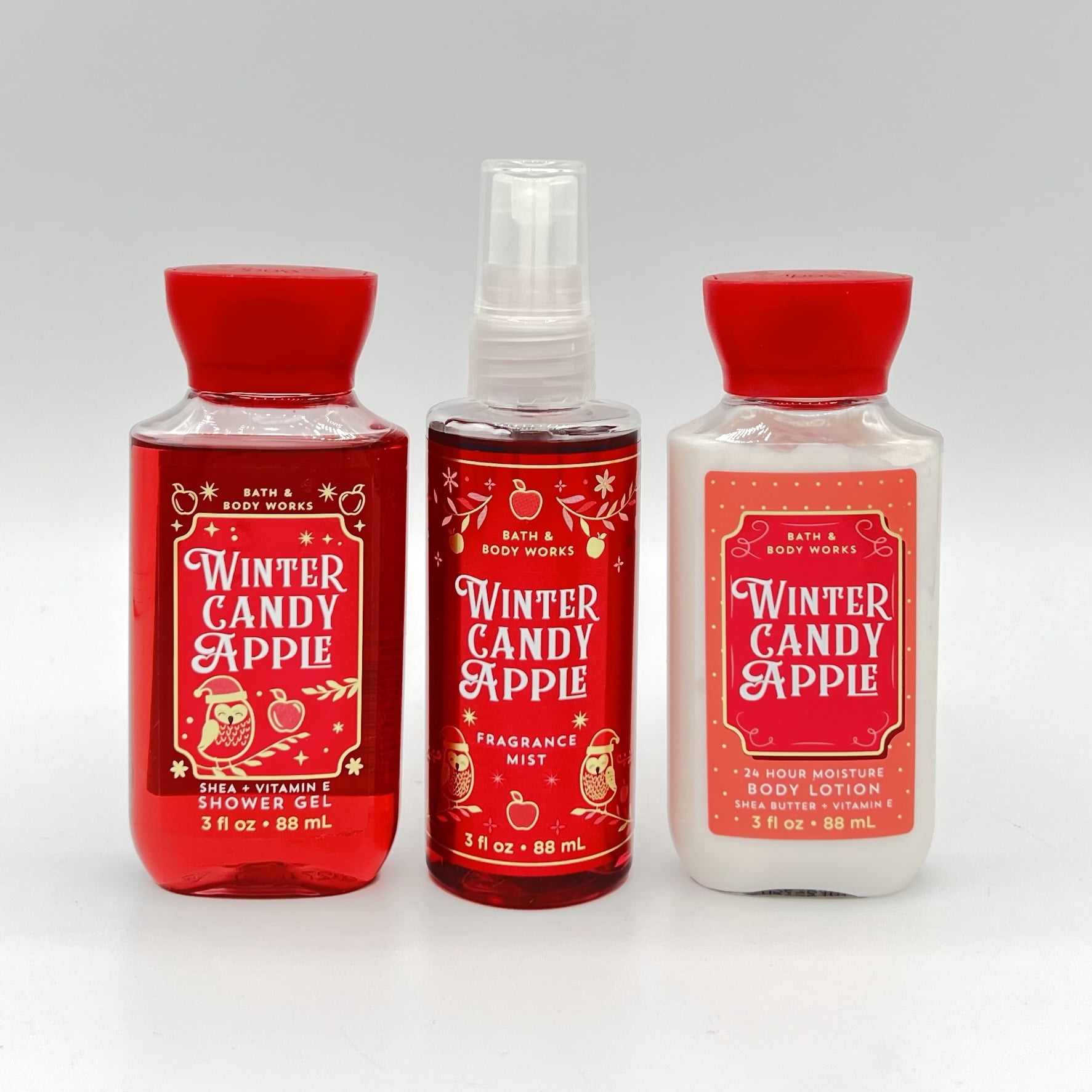 Bath and Body Works Winter Candy Apple Travel Size Shower Gel ...