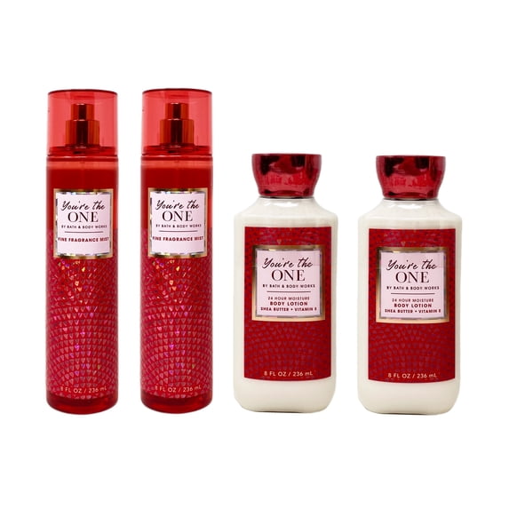 Bath and Body Works 'You're The One' Night Scent Spray 4 Piece Gift Set ...