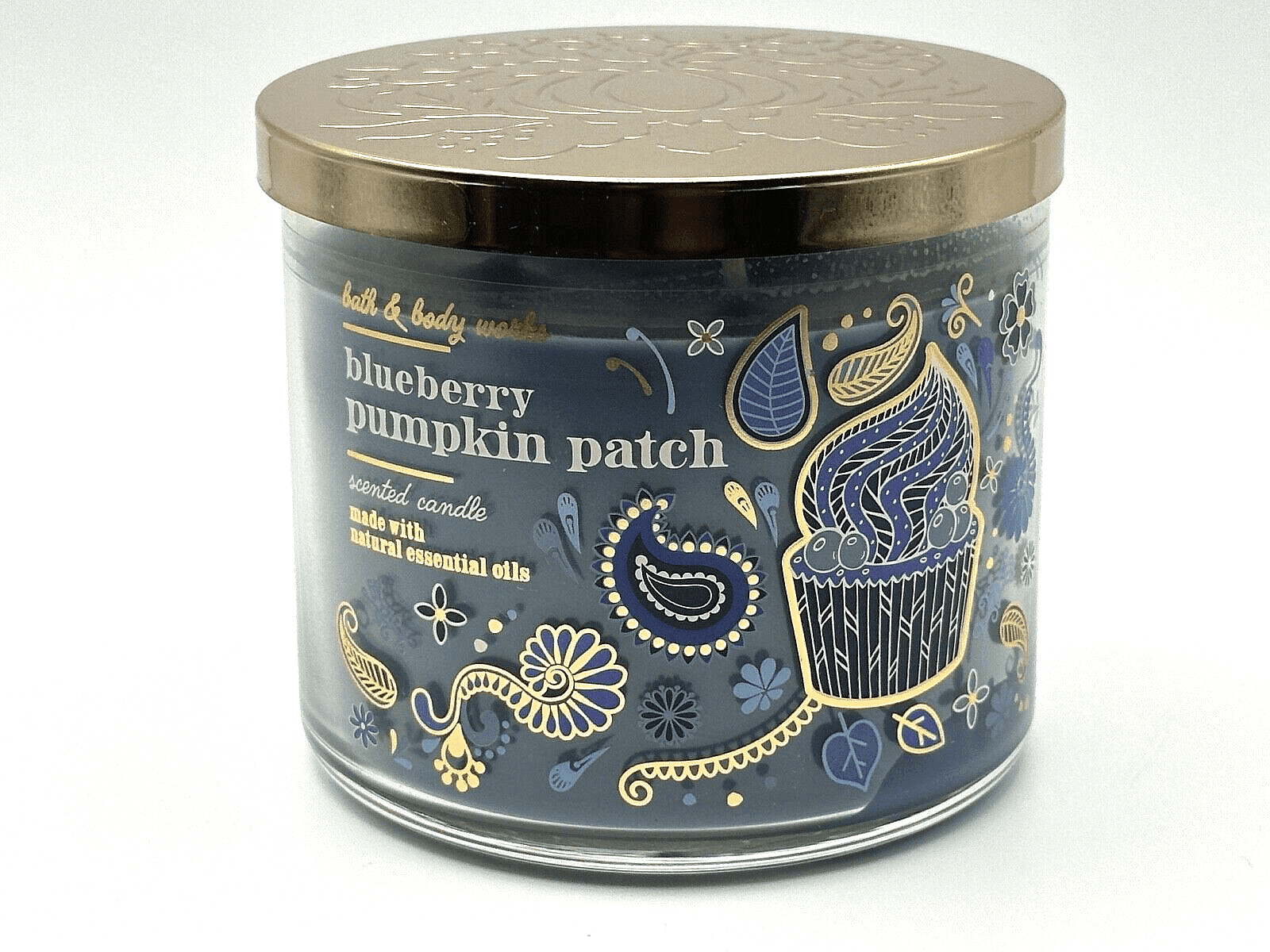 Bath & body Works Blueberry Pumpkin Patch 3 Wick Candle - Walmart.com