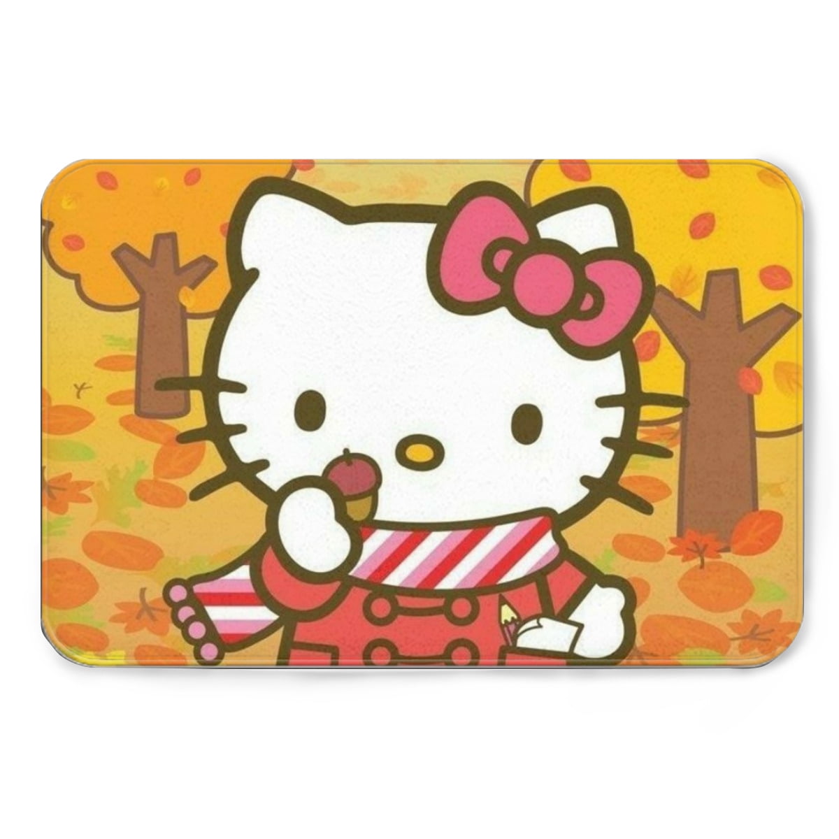 Bath mat carpet Easy to clean Hello Kitty flannel carpet for entry ...