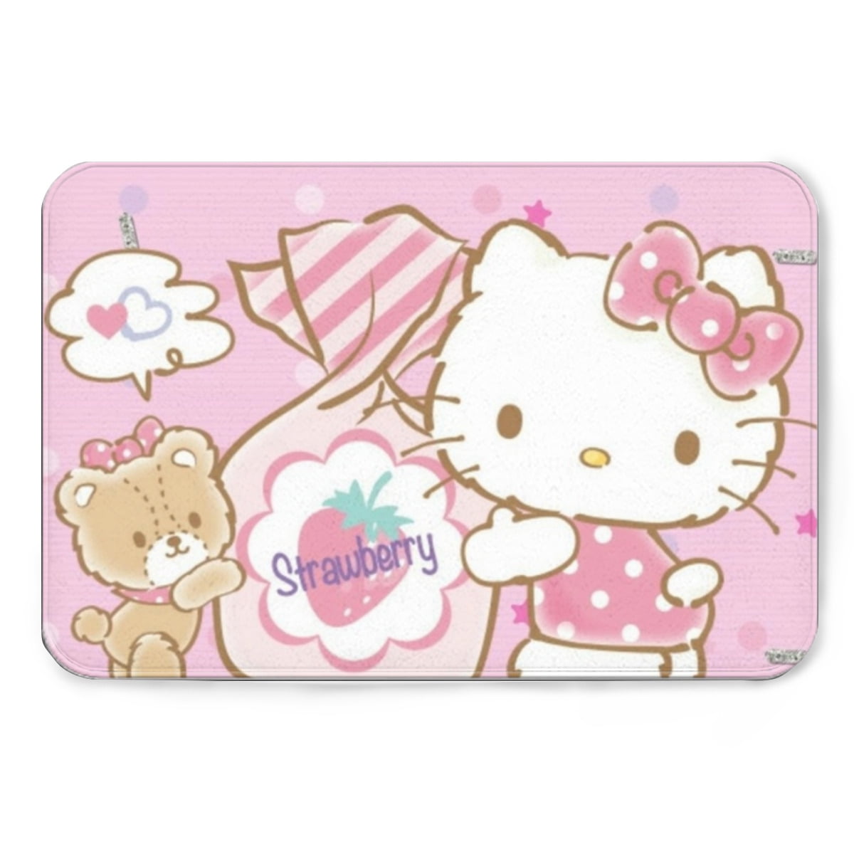 Bath mat carpet Easy to clean Hello Kitty flannel carpet for entry ...