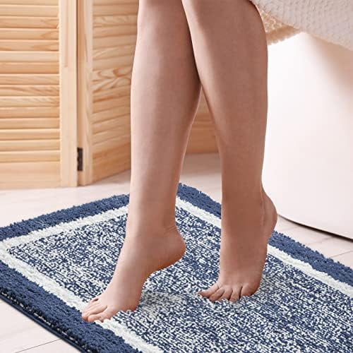 Bath mats for Bathroom Non Slip, Fluffy Absorbent Microfiber Bath mat ...
