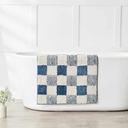 Bath mats for Bathroom Non Slip, Fluffy Absorbent Microfiber Bath mat ...