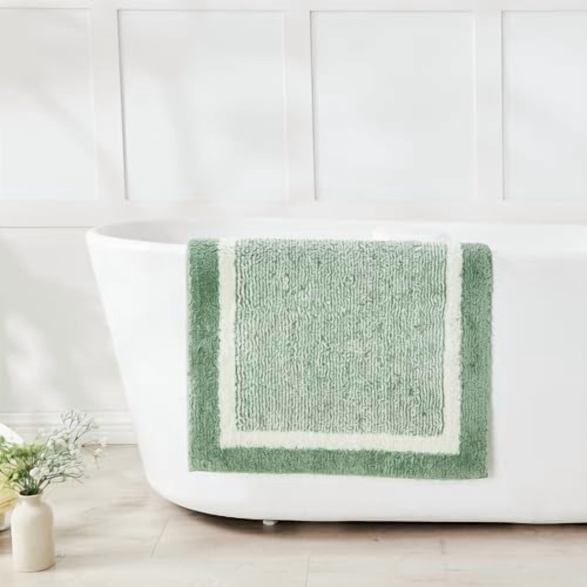 Bath mats for Bathroom Non Slip, Fluffy Absorbent Microfiber Bath mat ...