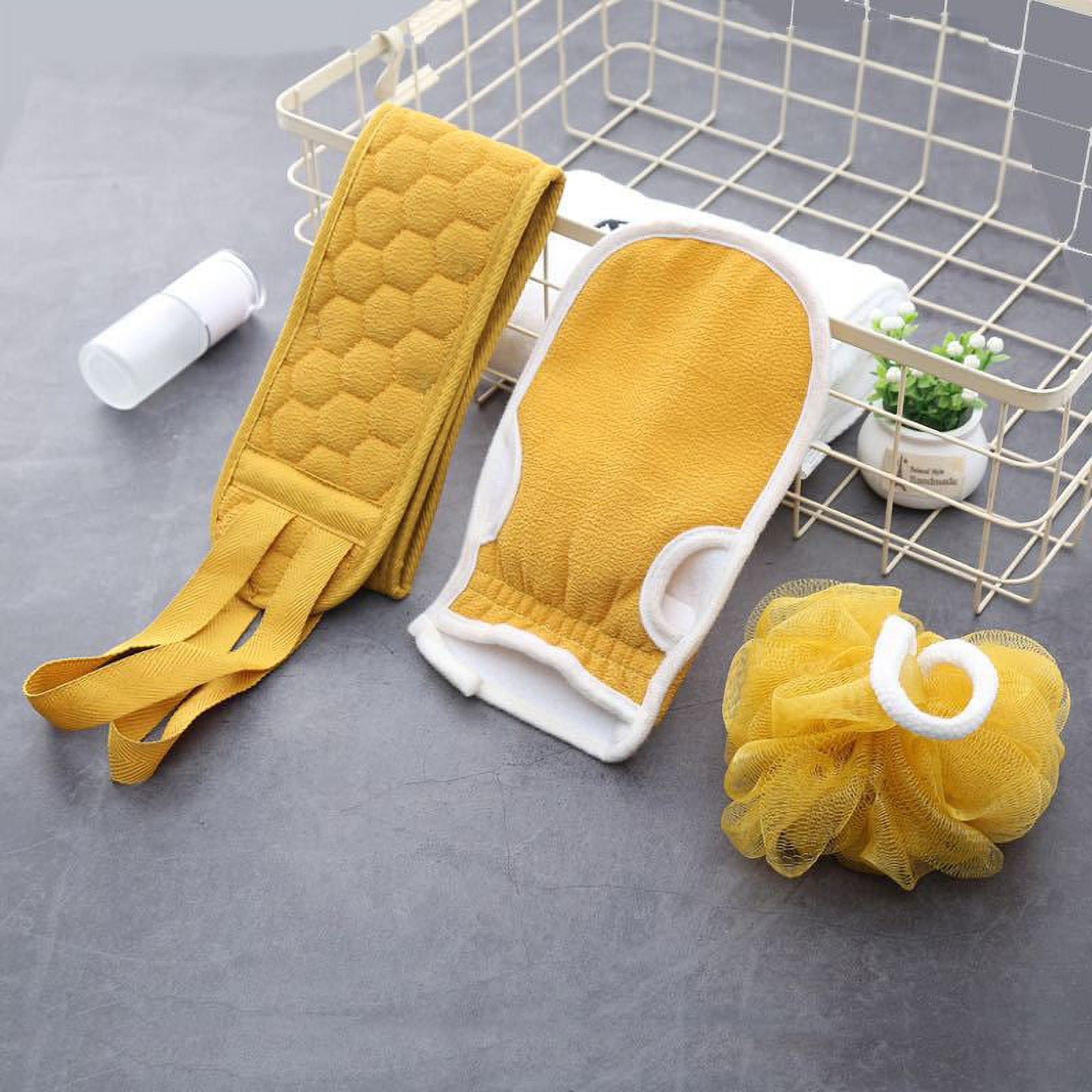 Bath towel, back scrubbing tool, strong mud scrubbing gloves, back ...