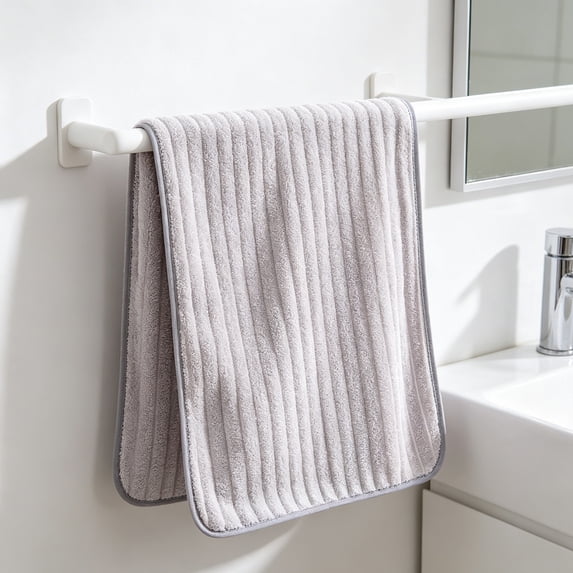 Bath wipe, fluffy fleece towel, lint resistant weave, fast drying ...