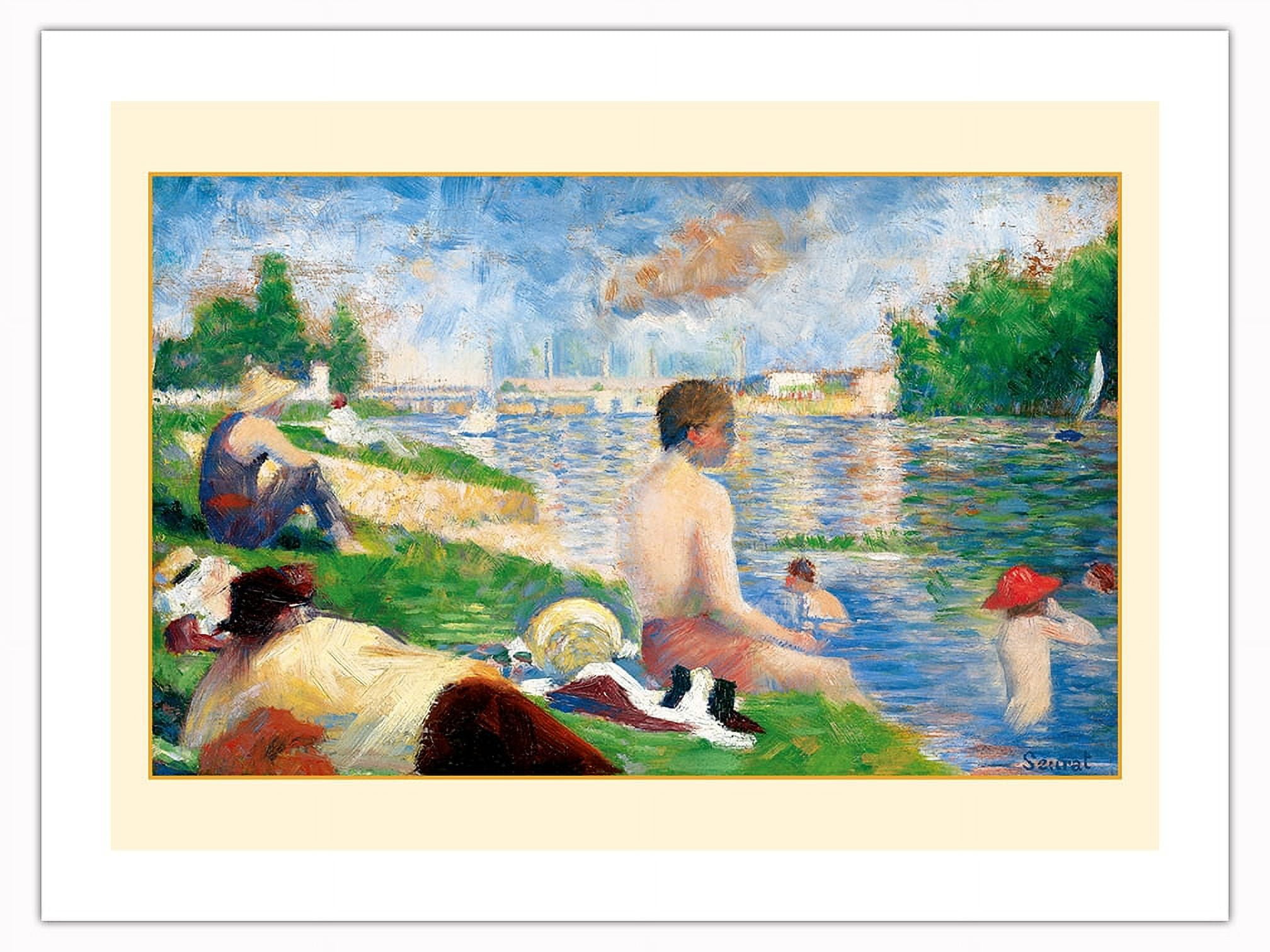 Bathers at Asnières - Paris France - From an Original Color Painting by ...