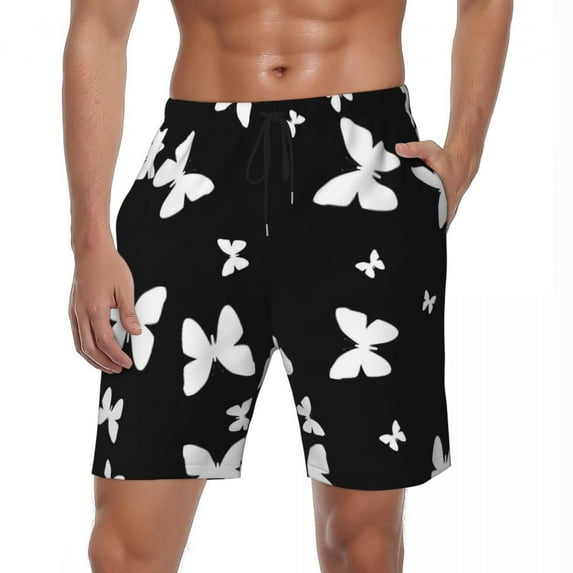 Bathing Suit Color Butterfly Board Shorts Summer Animal Print Classic ...