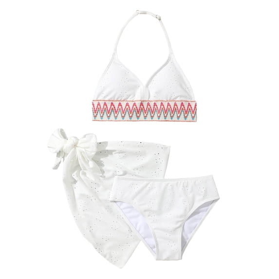 Bathing Suit for Girls 6-7, Tween Girl Swimsuit Three Piece Girl Rash ...