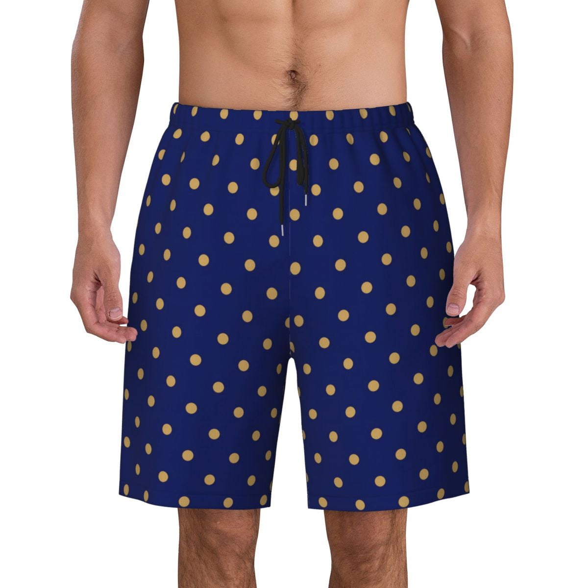Bathing Suit Gold Dot Board Shorts Summer Elegant Polka Dots Y2K Retro ...