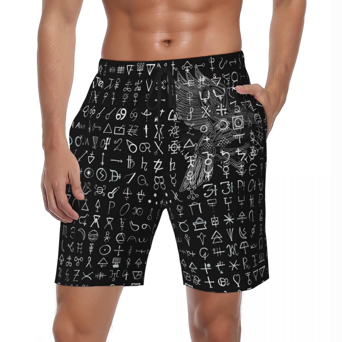 Bathing Suit V-VikingS Raven Board Shorts Summer Fashion Magic Classic ...