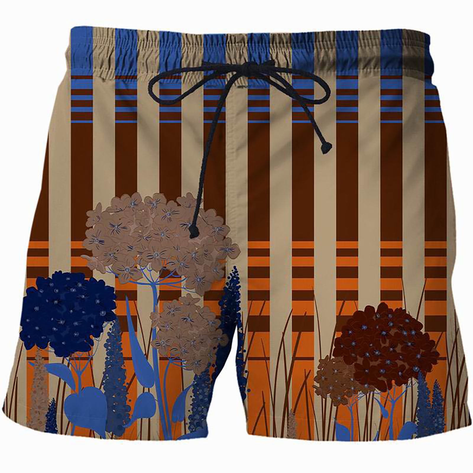 Bathing Suit for Men African Sweat Dashiki Printed Trousers Drawstring ...