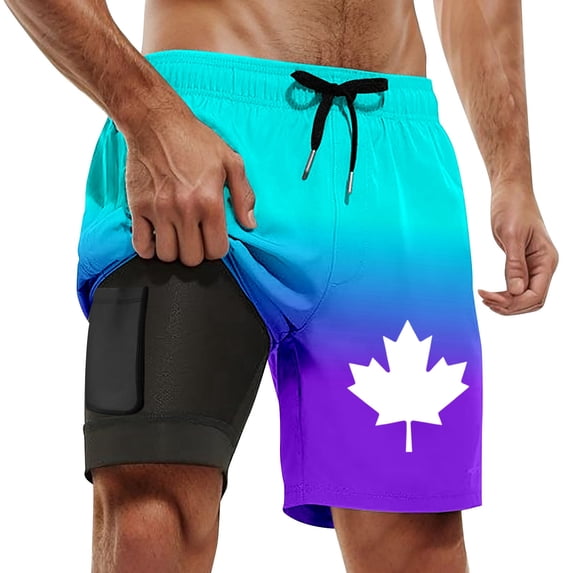 Bathing Suit for Men Animal Print Short Sleeved T Shirt Capybara Mental ...