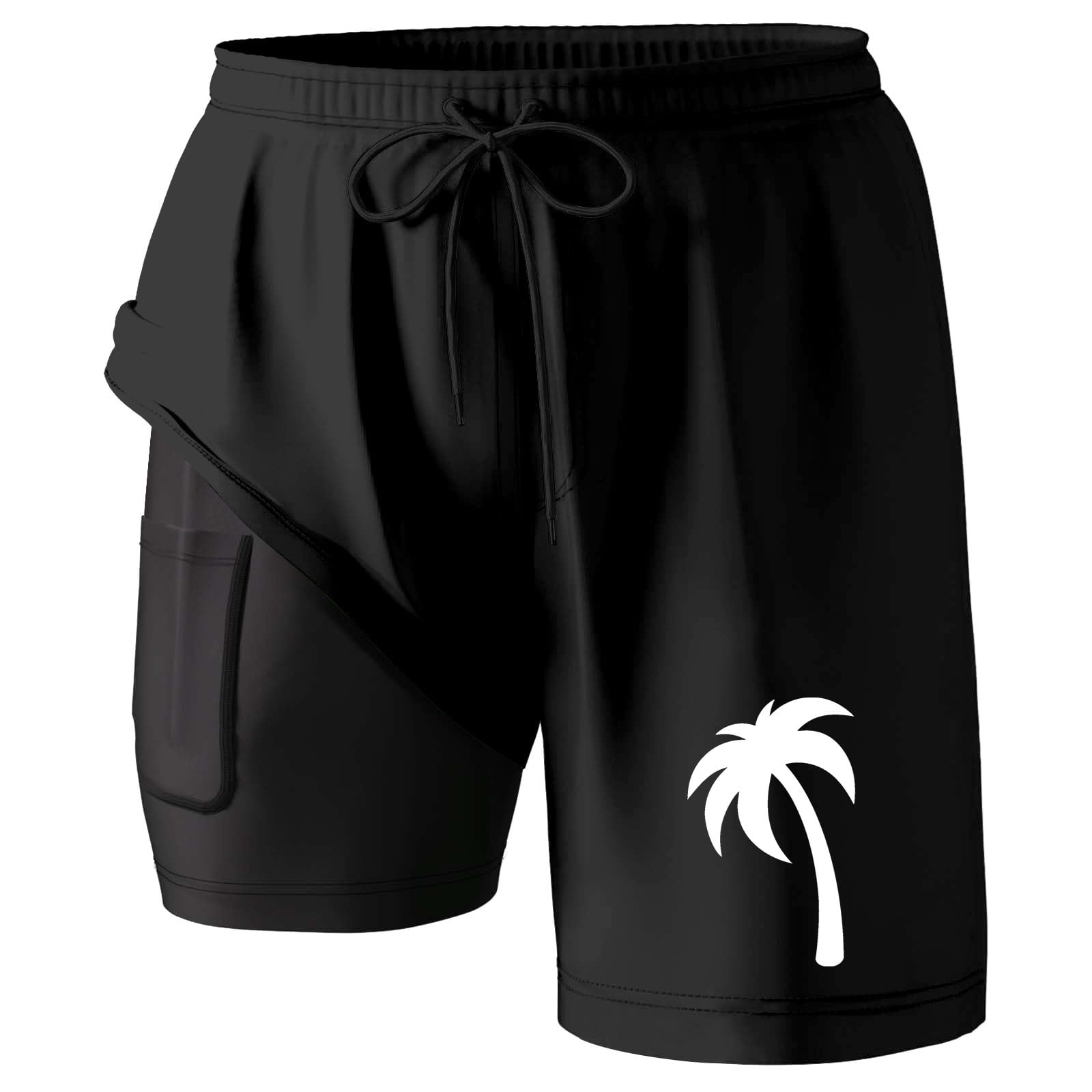 Bathing Suit for Men Compresssion Liner Inseam Board Bathing Suit ...