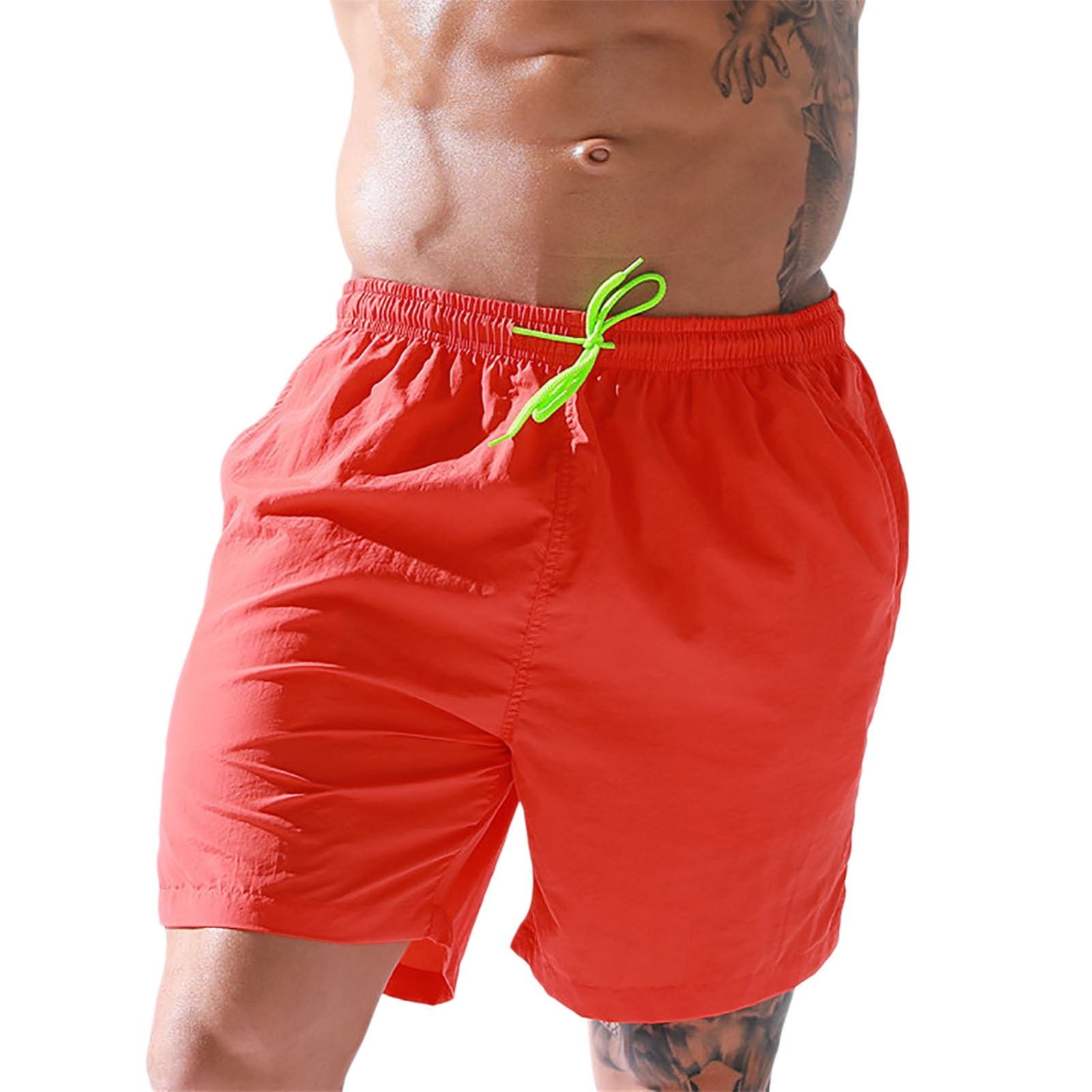 Bathing Suit for Men Fashion Solid Colour Casual Style Beach Clothes ...