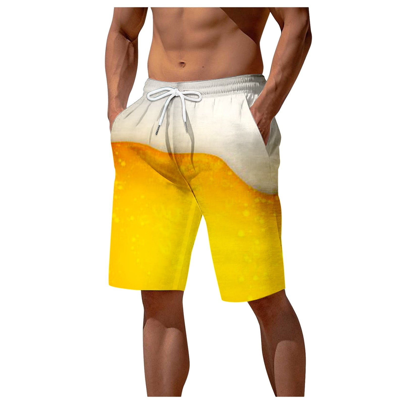 Bathing Suit for Men Oktoberfest 3D Printed 3Xl Beach Pants,Navy,XL ...