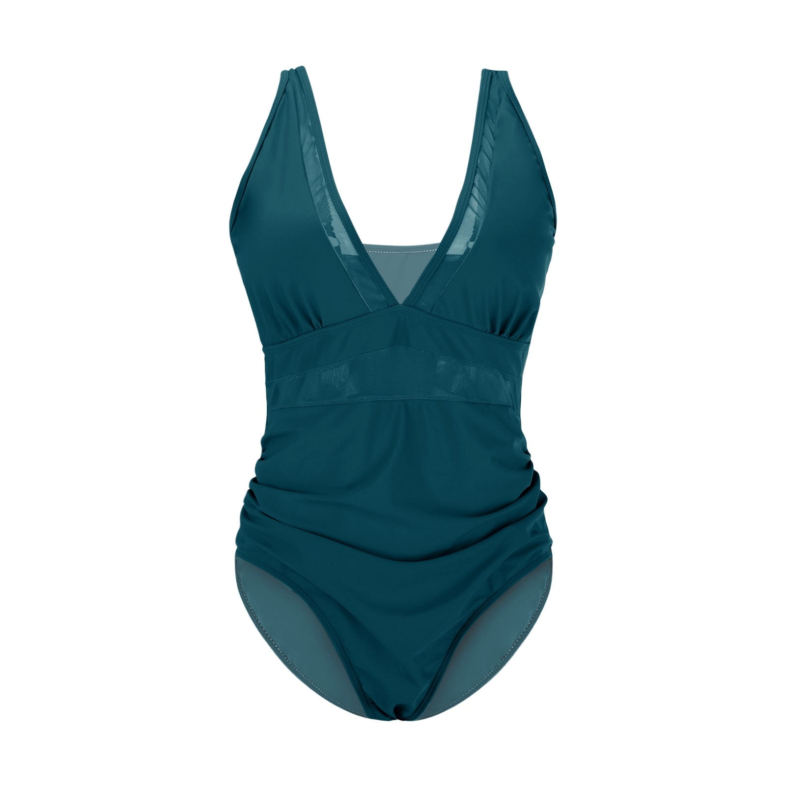 Bathing Suit for Women V-Neck Tummy Control One Piece Ladies Summer ...