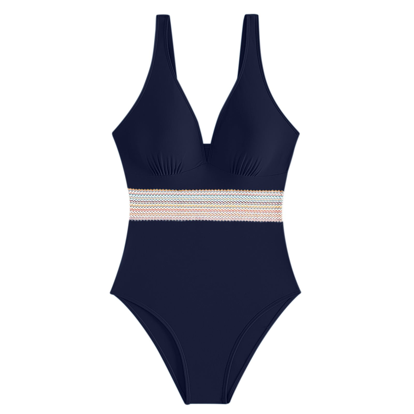 Bathing Suit for Women V-Neck Tummy Control One Piece Swimsuit V Neck ...