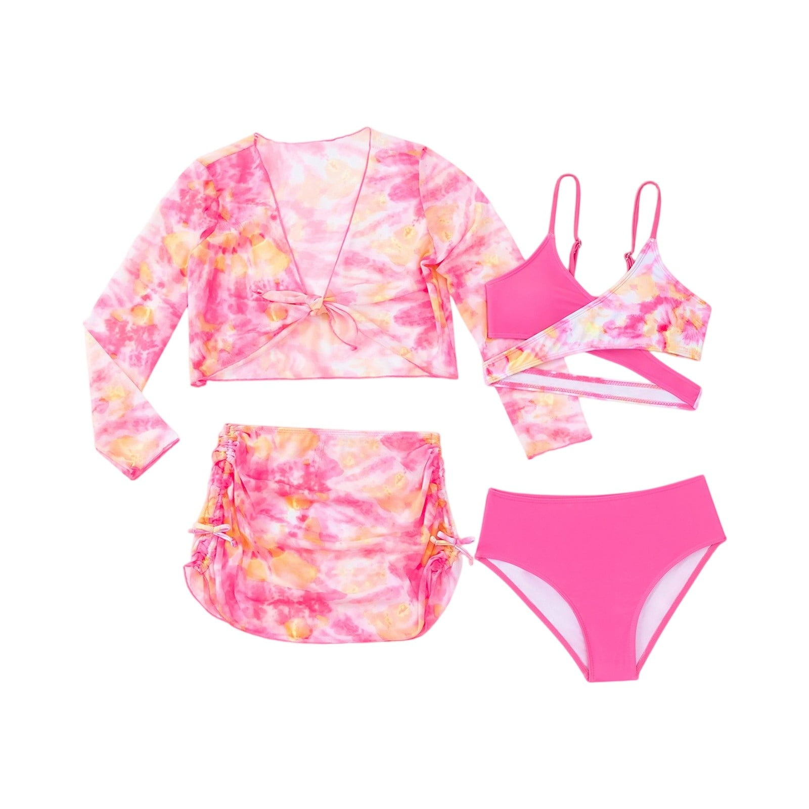 Bathing Suits For Girls，Summer Girls' One-Piece Swimsuit -Swimwear，Pink ...