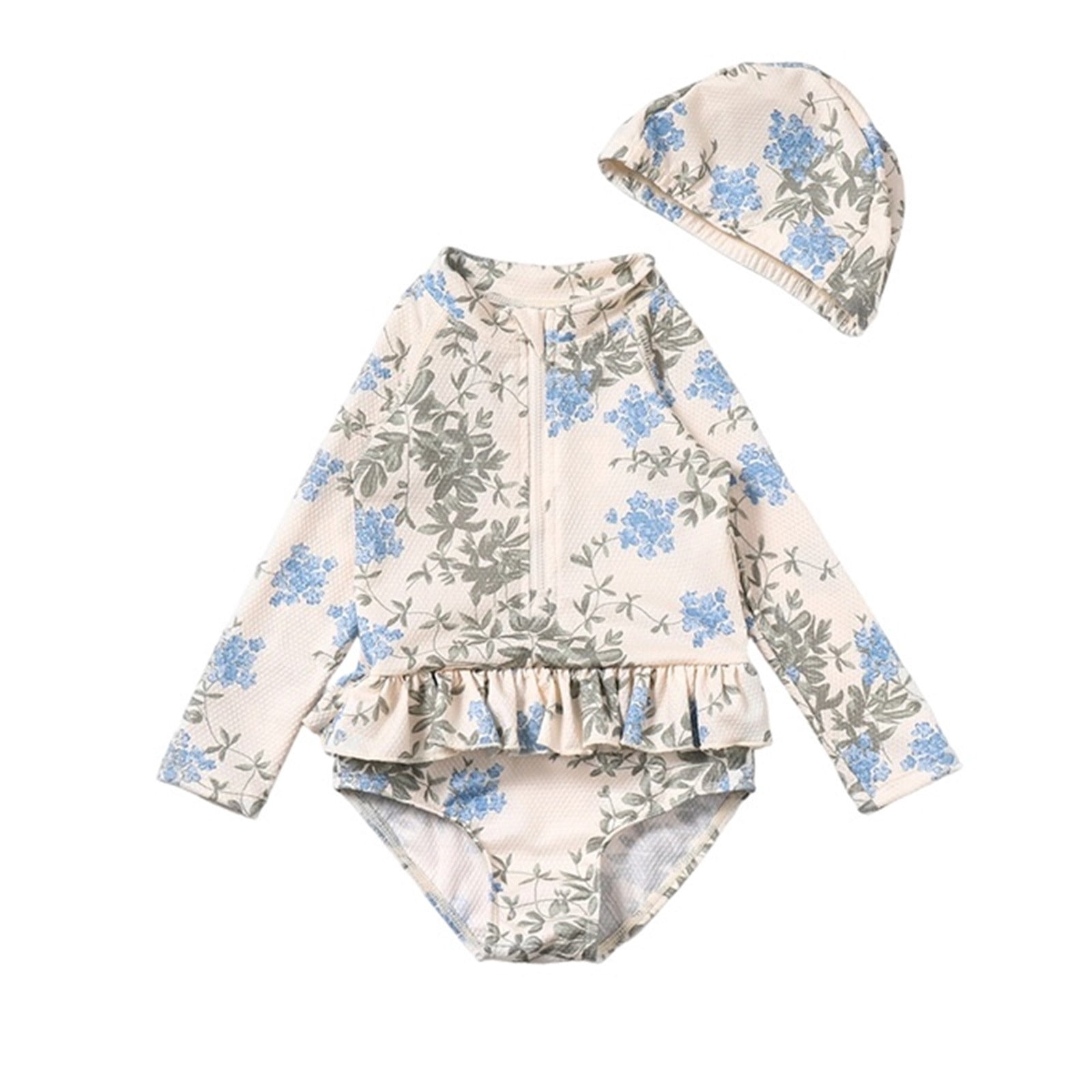 Bathing Suits for Girls One Piece, Girls Swimsuit With Shorts Kids Uv ...
