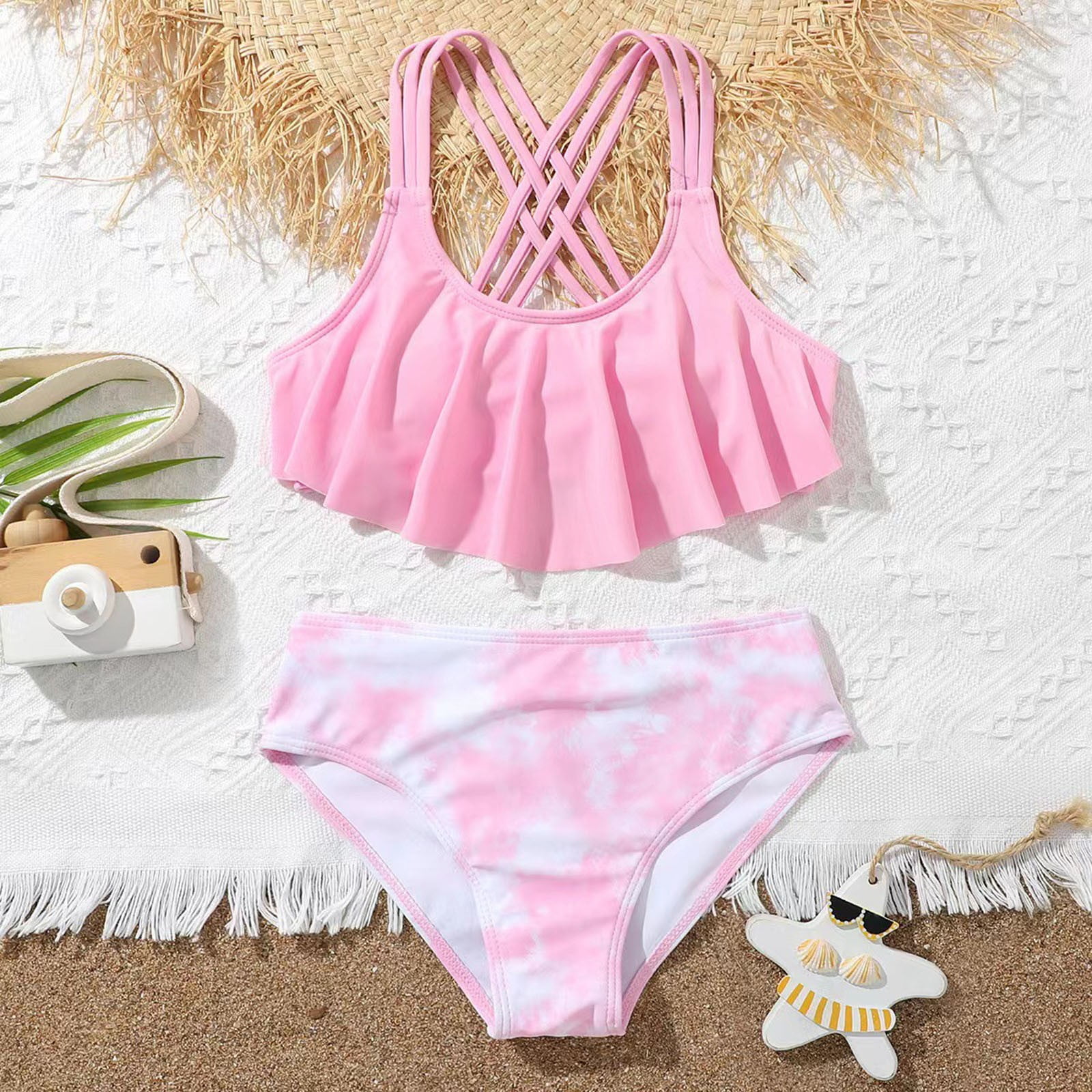 Bathing Suits for Girls Girls Swimsuit with Shorts Girls Two Pieces ...
