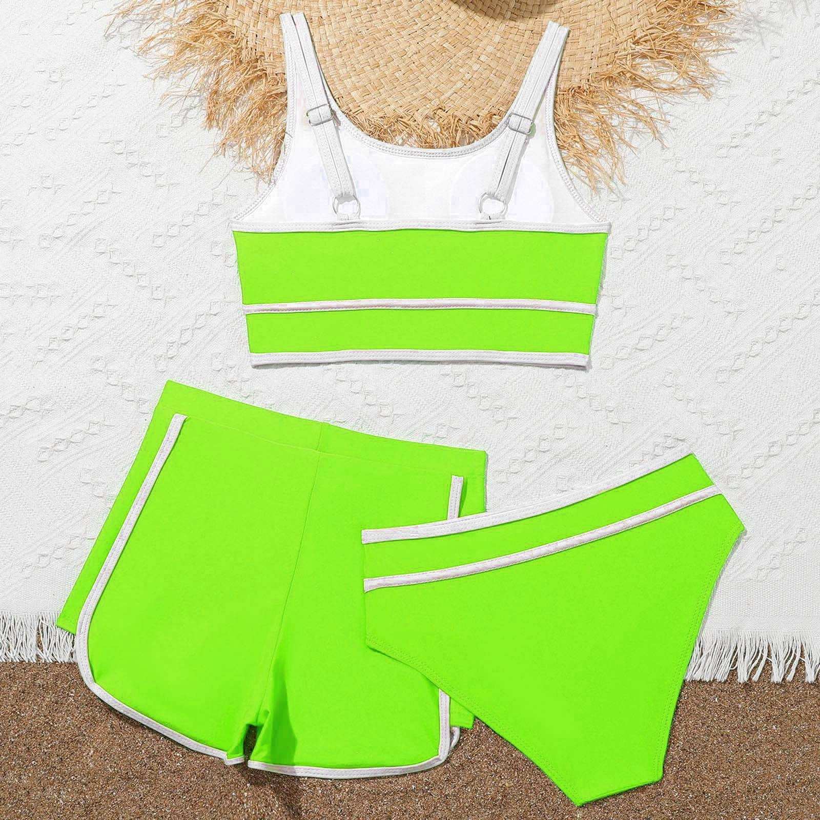 Bathing Suits for Teens Girls' 3 Piece Set with Shorts Summer Things ...