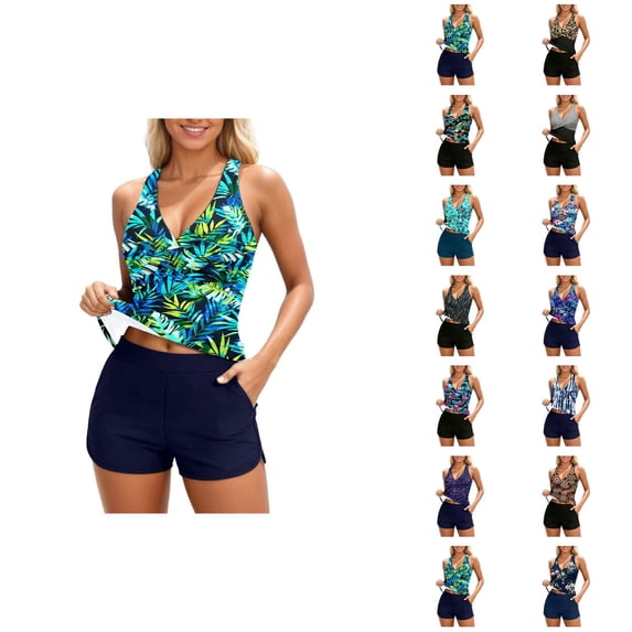 Bathing Suits for Women Fashion Bikini Top With Skirted Bottom Womens ...