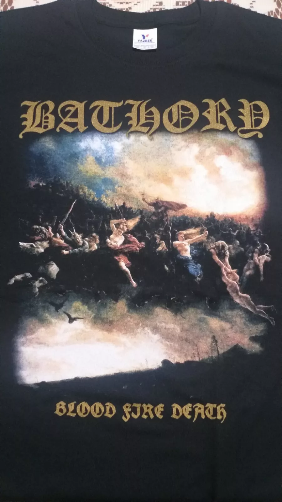Bathory Blood Fire Death T Shirt Black Metal Venom Celtic Frost ...