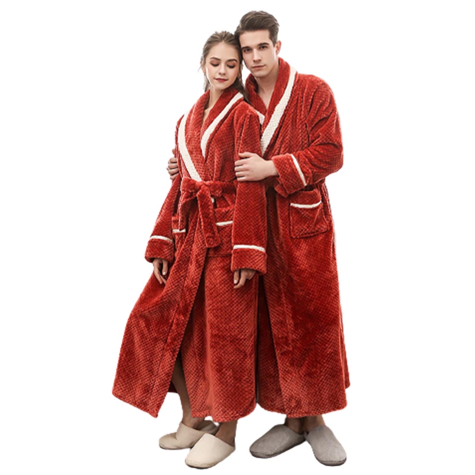 Bathrobe Men'S Towel Silk Robes Clearance Sale Thick, Couple, Long ...