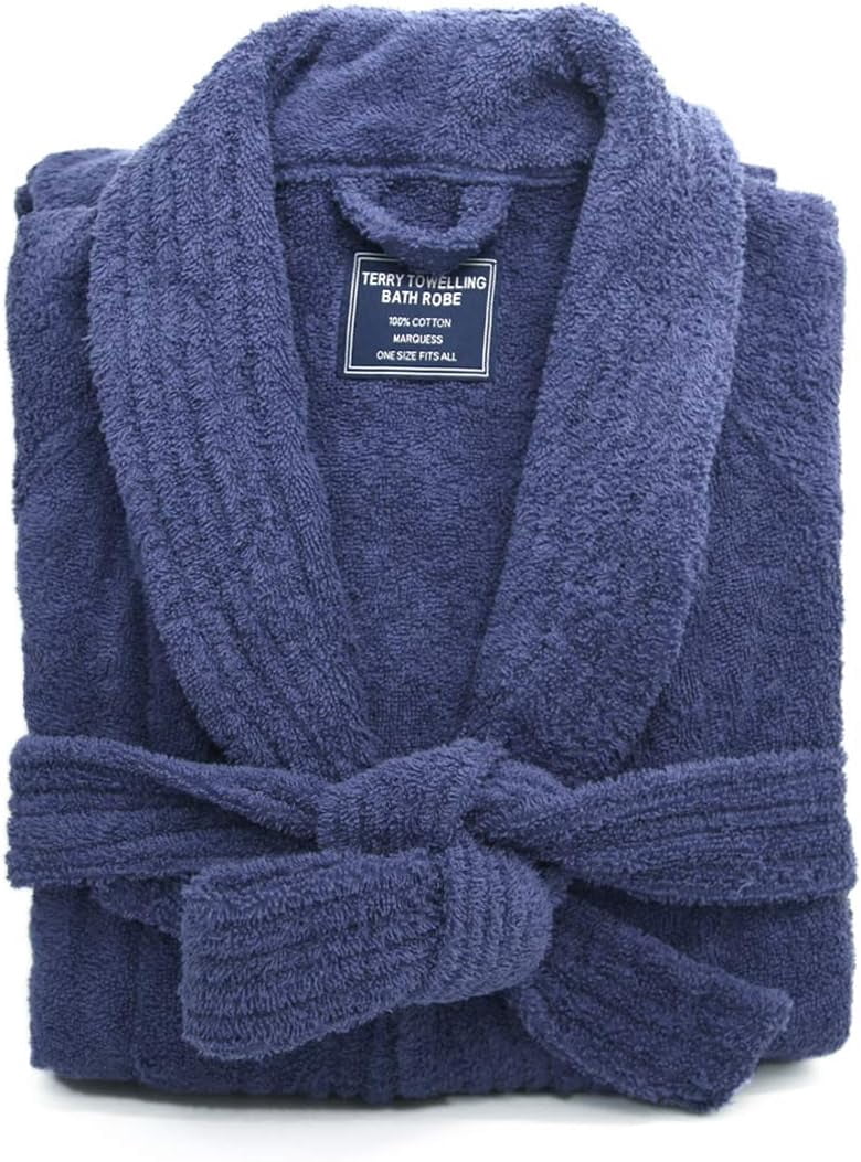 Bathrobe Mens,Premium Thick Terry Cloth Bathrobe,Towel Bath robe Long ...